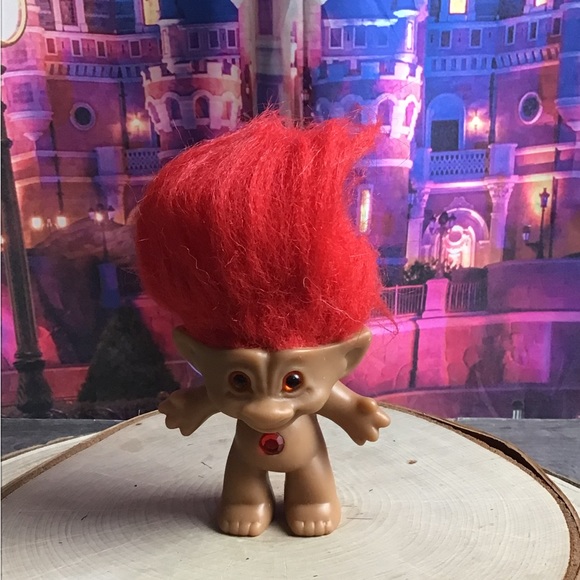 Toys | Vintage Ace Troll Red Hair And Jewel Preowned | Poshmark